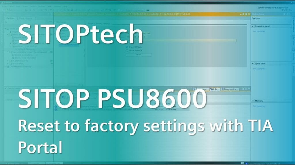 SITOPtech Resetting The SITOP PSU8600 To Factory Settings Tweaks sitoptech-resetting-the-sitop-psu8600-to-factory-settings-tweaks